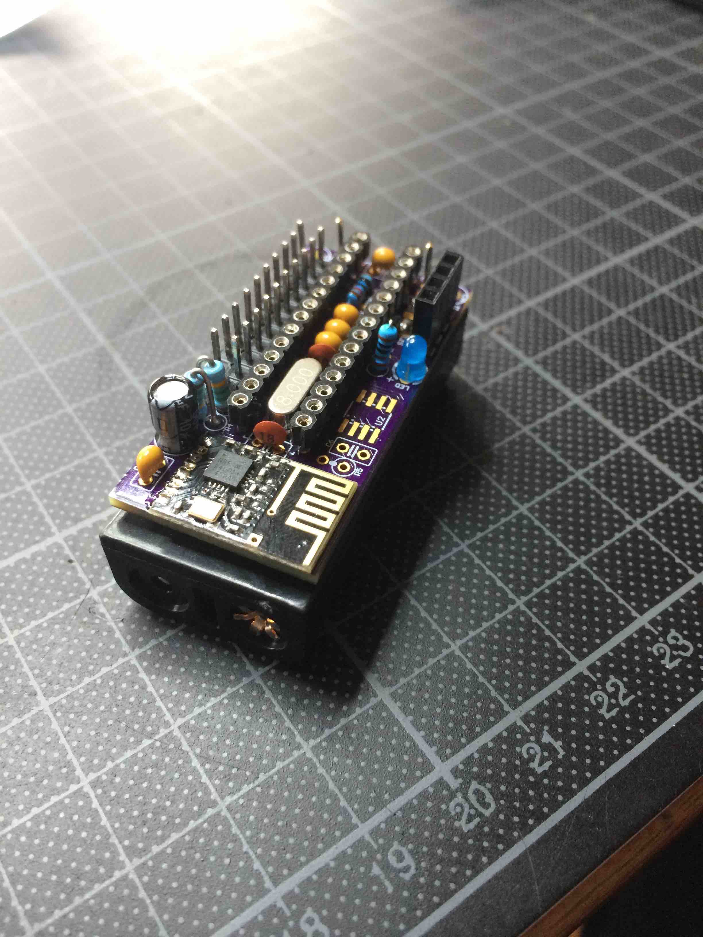 Battery based atmega328p sensor with SMD nrf24l01+ | OpenHardware.io - Enables Open Source ...