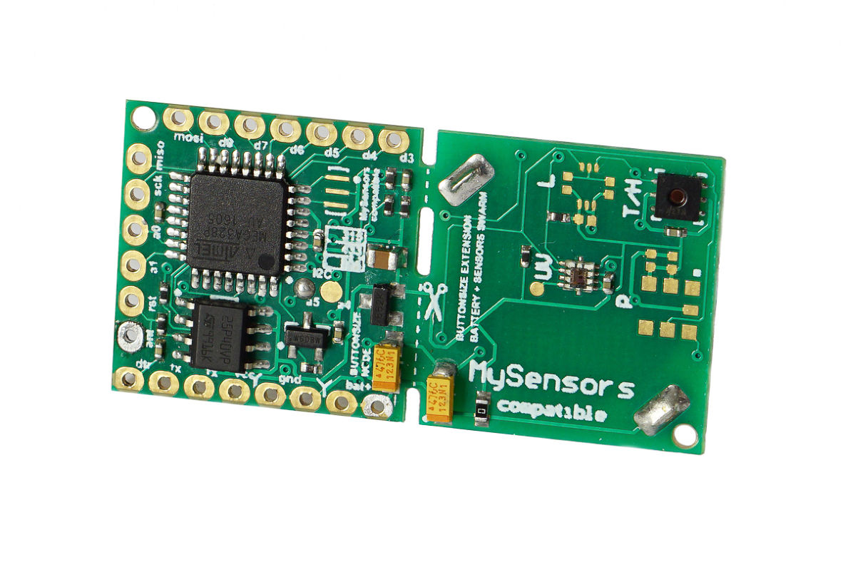 Button size radionode with sensors swarm extension | OpenHardware.io - Enables Open Source ...