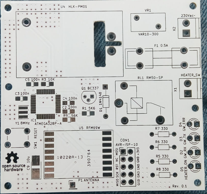 RFM69 Relay Actuator Node (mains powered) | OpenHardware.io - Enables Open Source Hardware ...