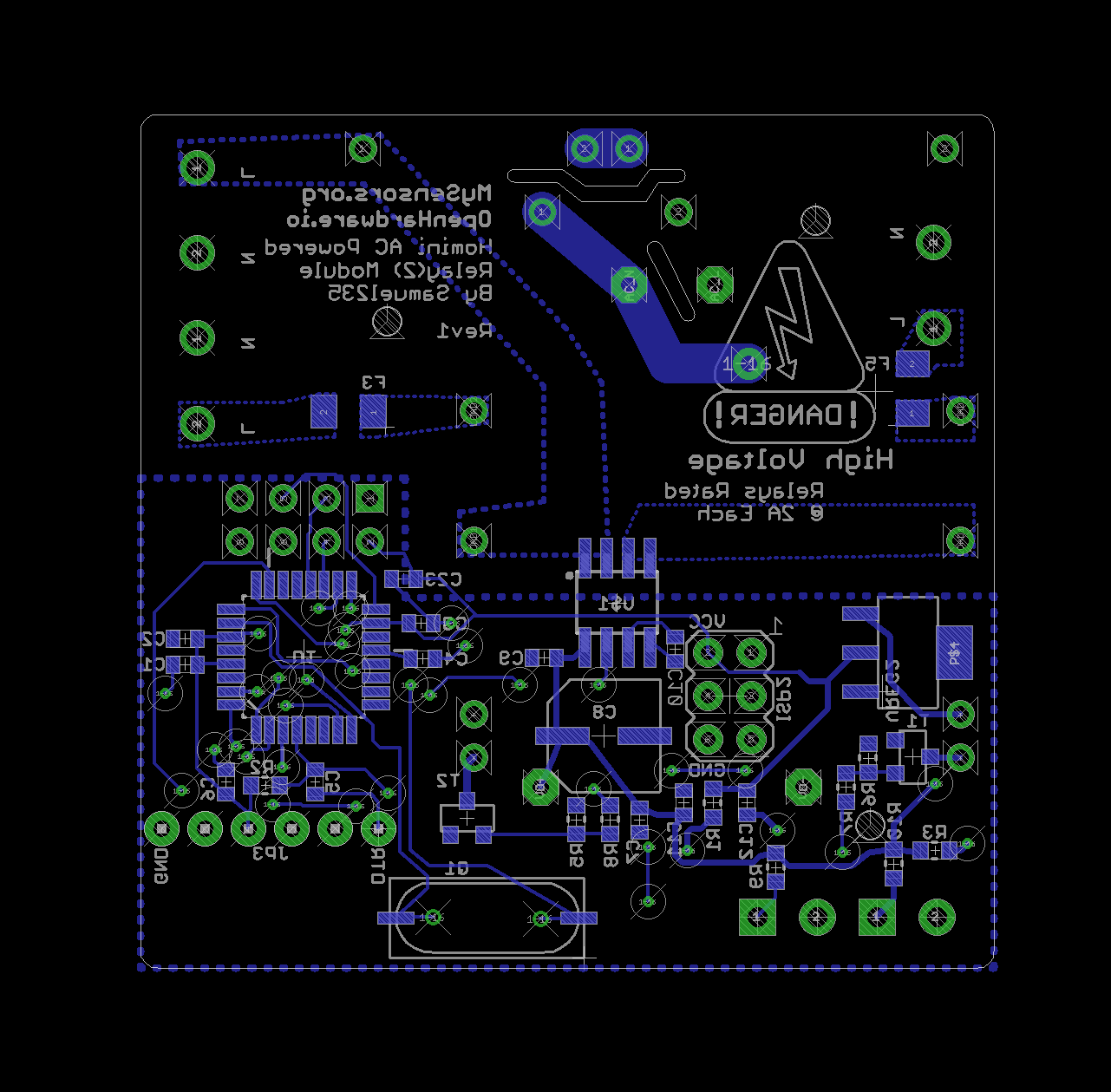 Homini AC Powered Relay (2) Module | OpenHardware.io - Enables Open Source Hardware Innovation