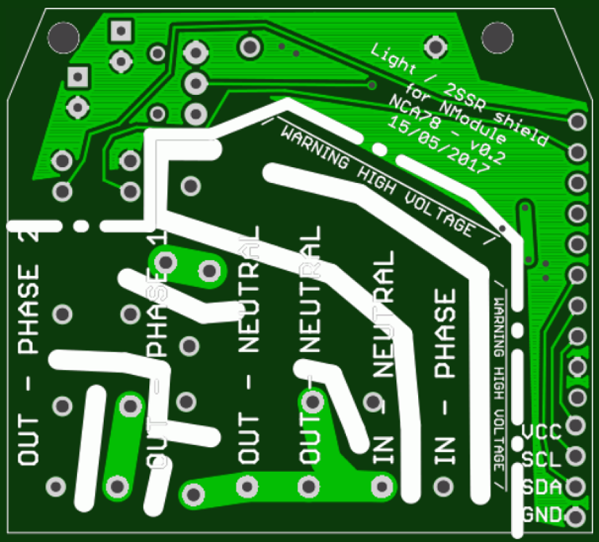 Dual SSR Light actuator shield for NModule | OpenHardware.io - Enables Open Source Hardware ...