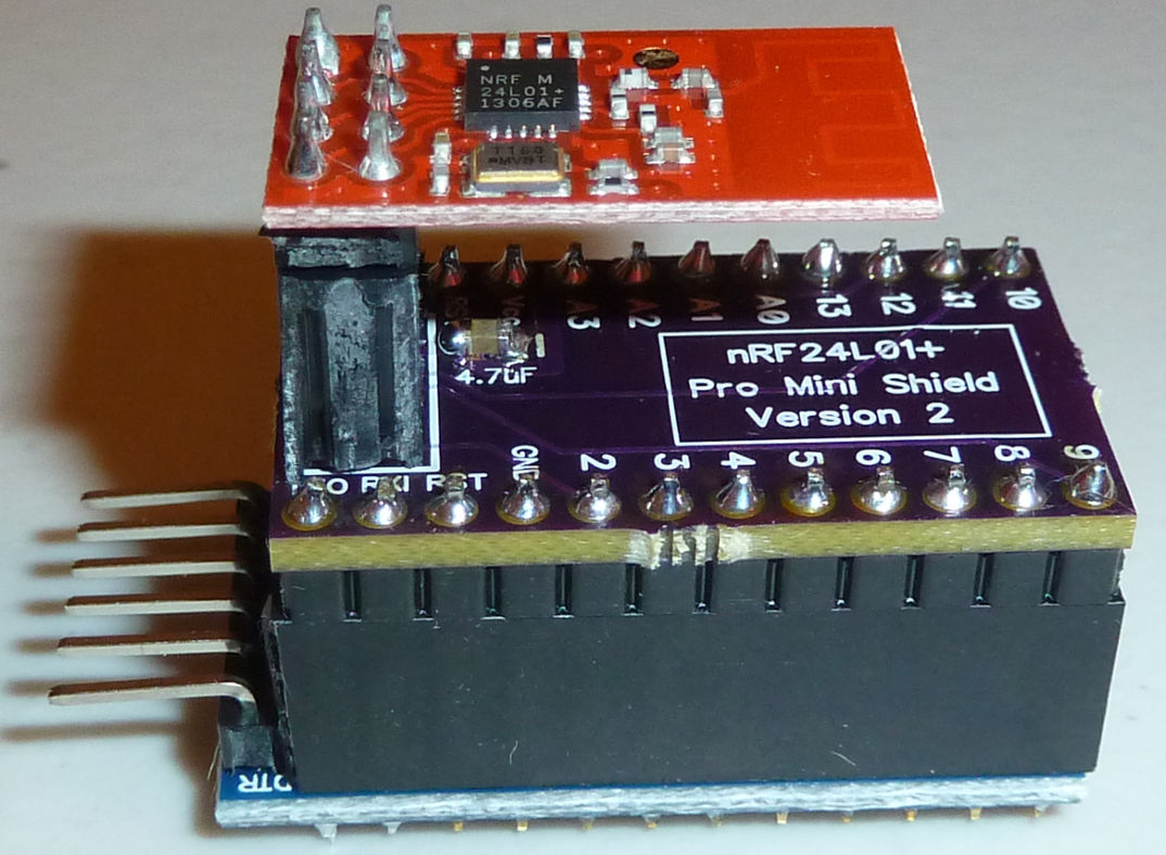 nRF24L01+ Pro Mini Shield | OpenHardware.io - Enables Open Source Hardware Innovation