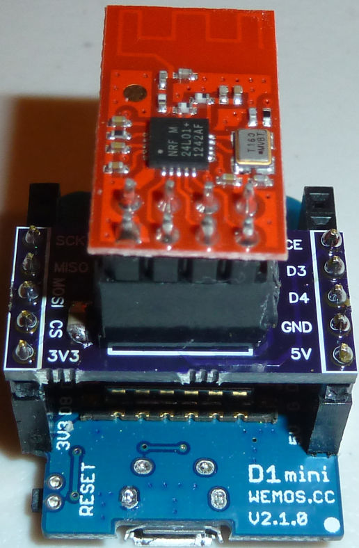 Small nRF24L01+ Shield for ESP8266 Wemos D1 Mini | OpenHardware.io - Enables Open Source ...