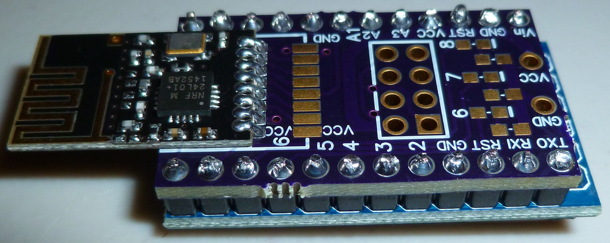 Compact nRF24L01+ Pro Mini Bottom Shield | OpenHardware.io - Enables Open Source Hardware Innovation