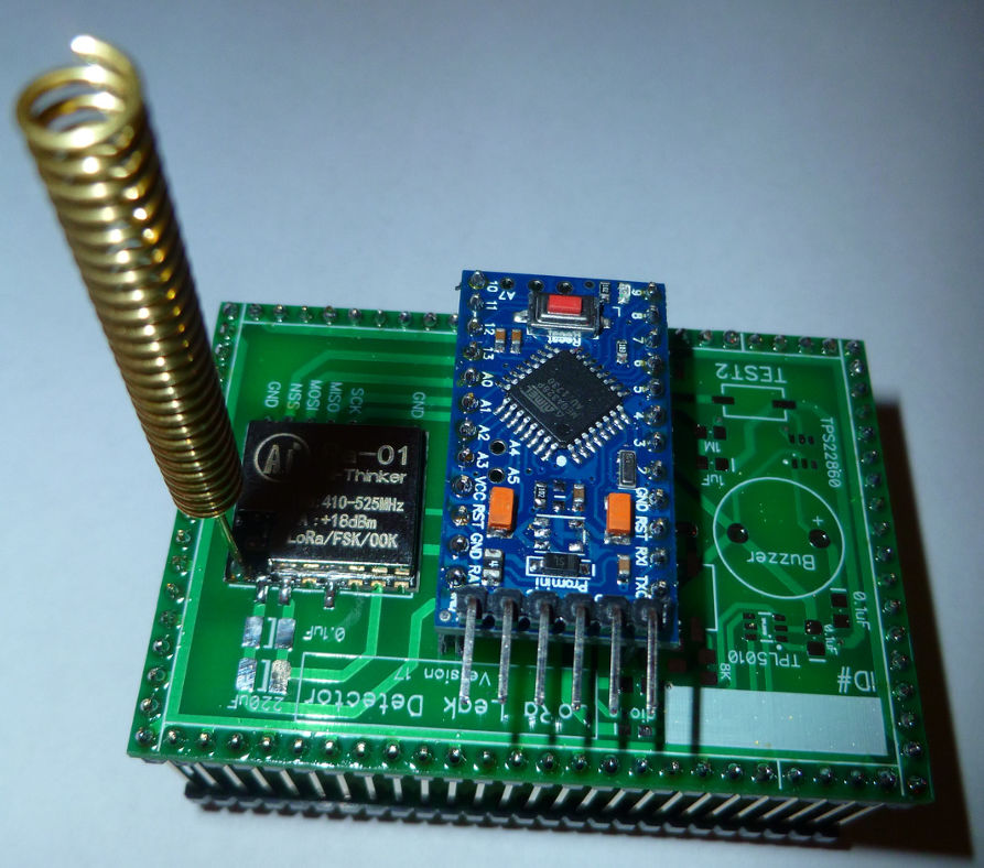 Extremely Simple Arduino Pro-Mini LoRa Water Leak Detector | OpenHardware.io - Enables Open ...