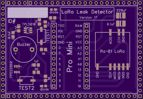 Extremely Simple Arduino Pro-Mini LoRa Water Leak Detector | OpenHardware.io - Enables Open ...