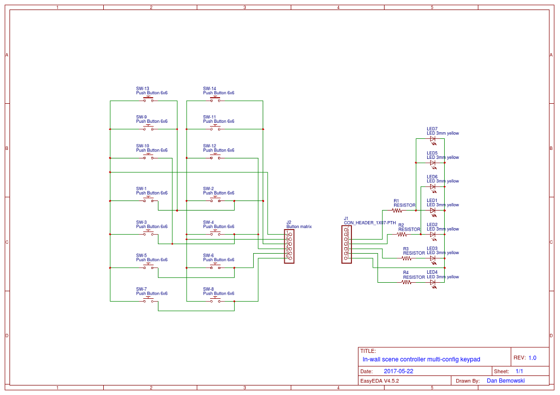 In-wall scene controller multi-switch board assembly | OpenHardware.io - Enables Open Source ...