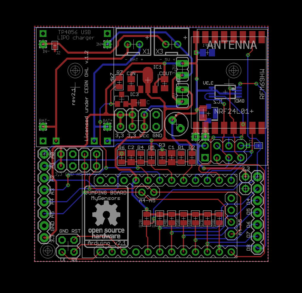 JMP Arduino Pro Mini Multisensor Board v2.1 | OpenHardware.io - Enables Open Source Hardware ...