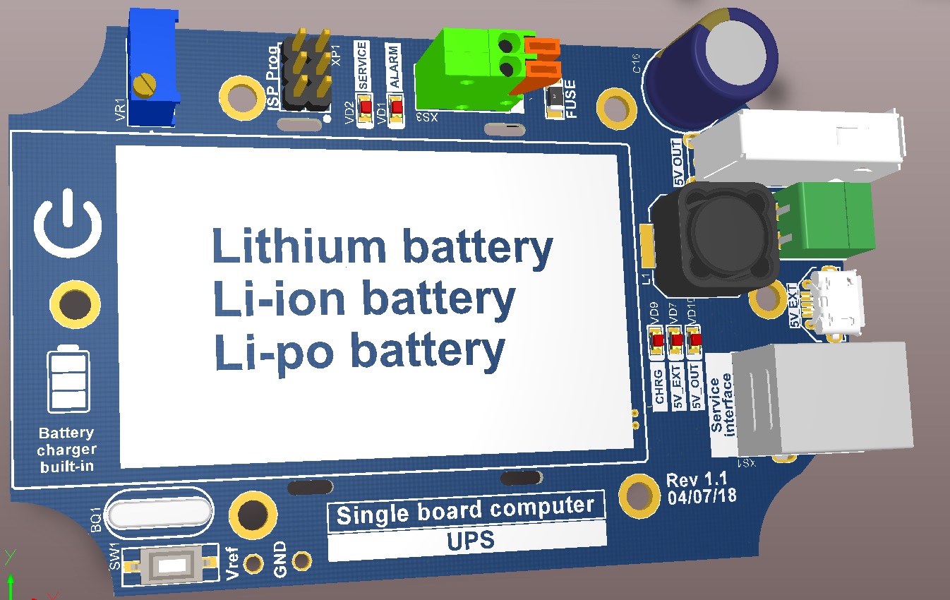 Single board computer UPS | OpenHardware.io - Enables Open Source ...