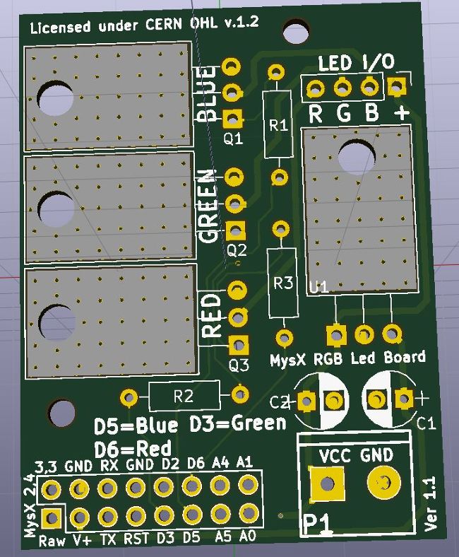 RGB Led Strip Board (MysX) | OpenHardware.io - Enables Open Source ...