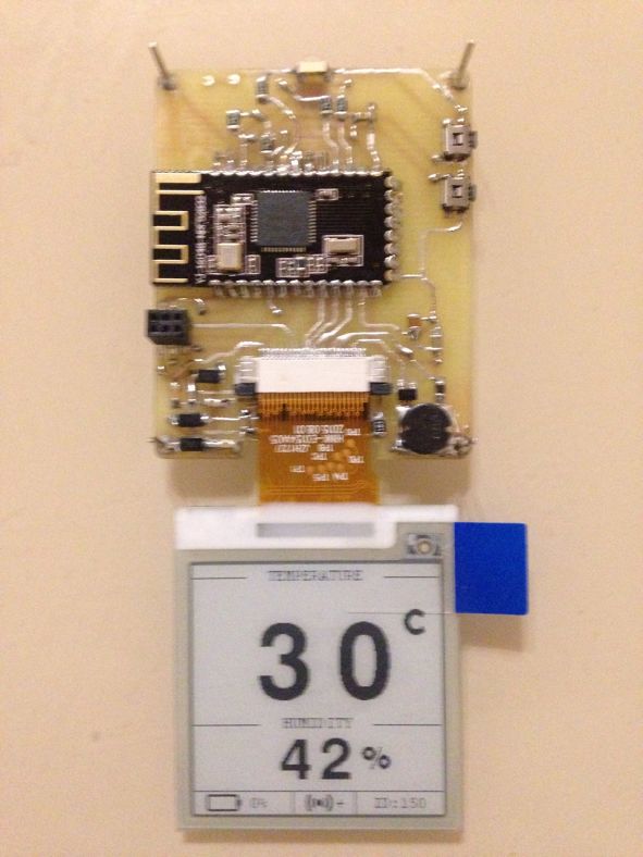 EFEKTA Temp&Hum sensor(ver. nRF52 )+E-Ink display | OpenHardware.io ...