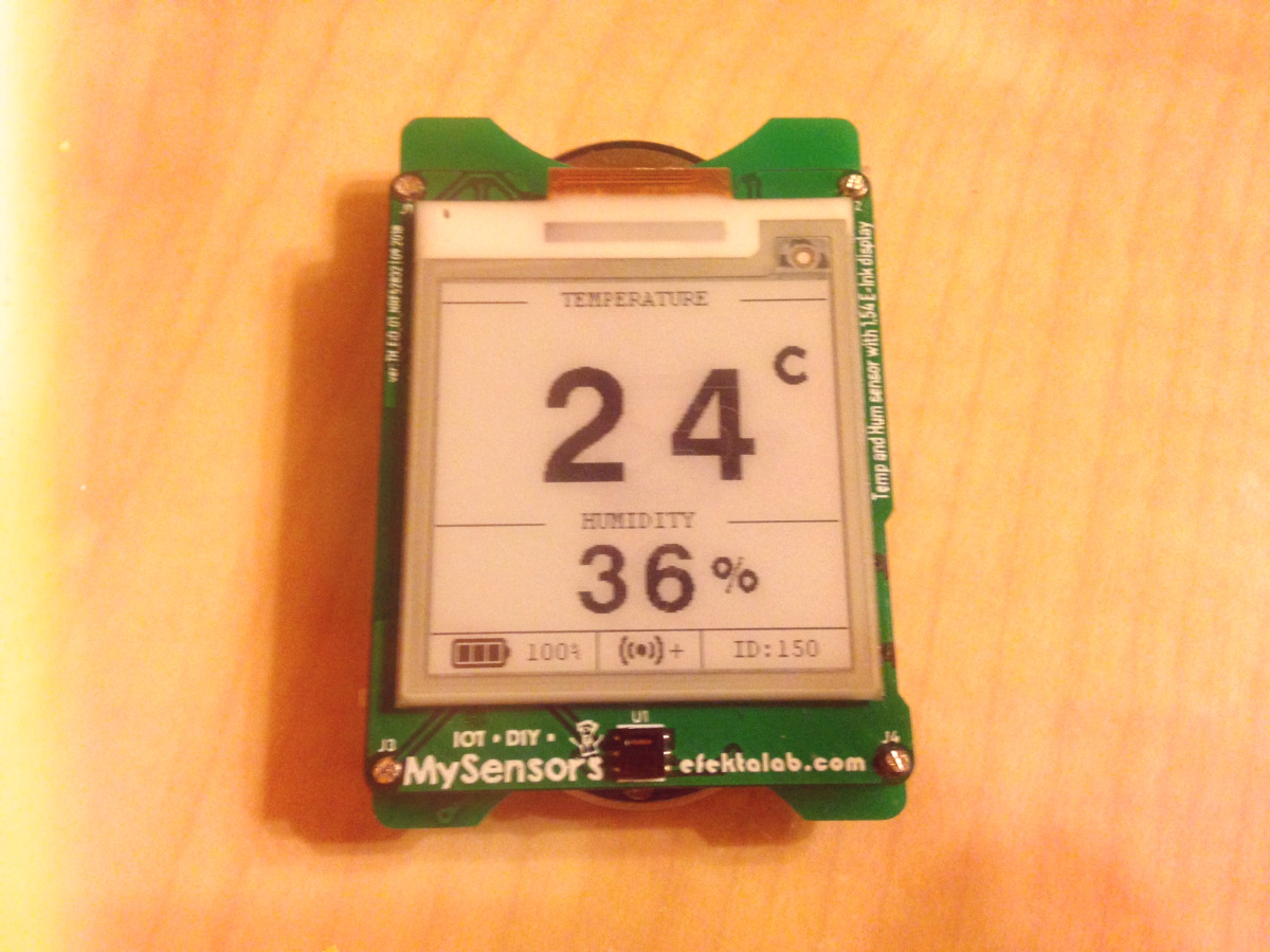 EFEKTA Temp&Hum sensor(ver. nRF52 )+E-Ink display | OpenHardware.io - Enables Open Source ...