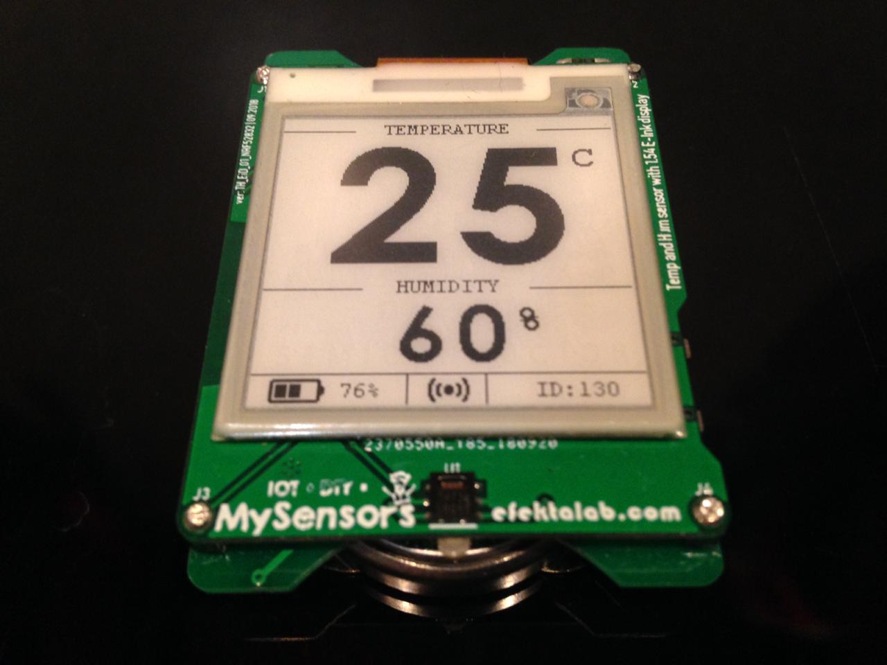 EFEKTA Temp&Hum sensor(ver. nRF52832 )+E-Ink display | OpenHardware.io ...