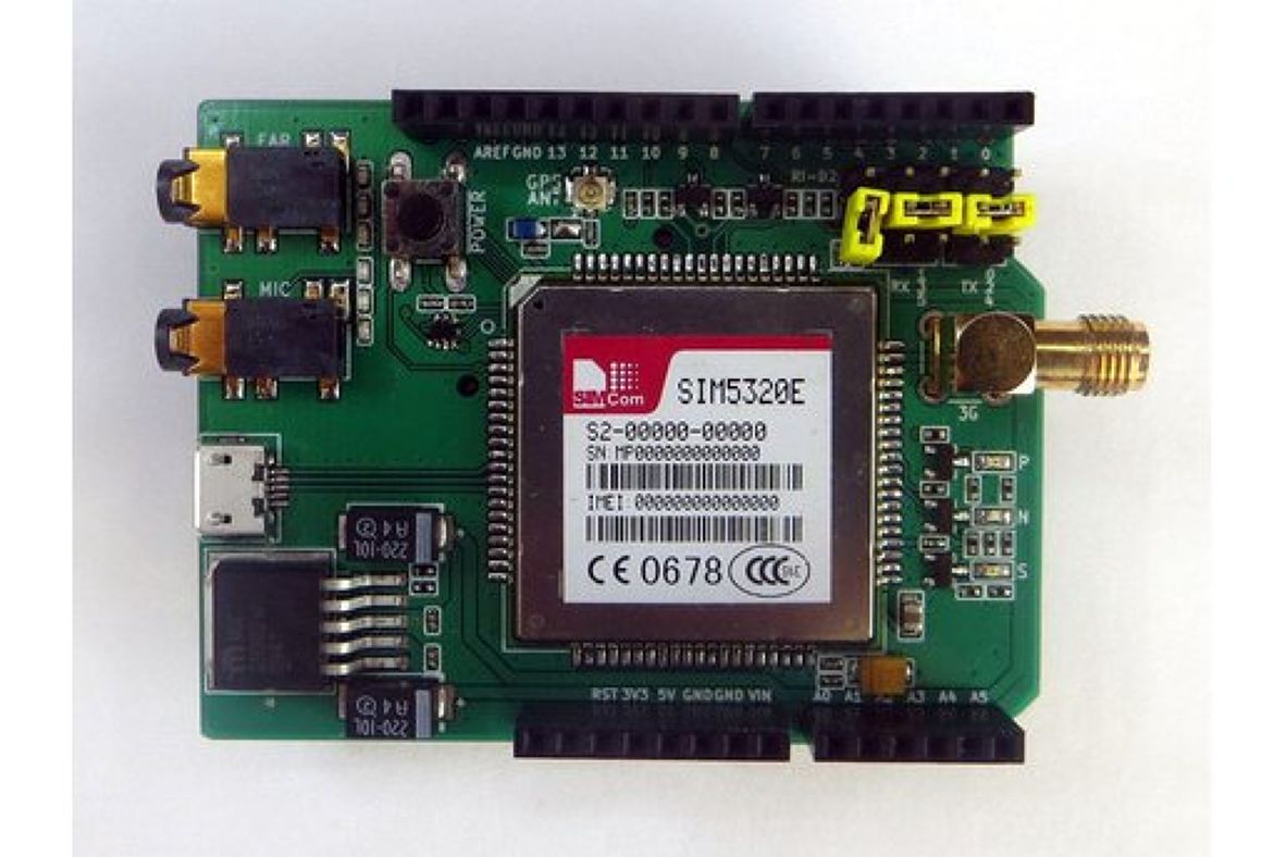 3G/GPRS/GPS SIM5320(E/A) Arduino Shield | OpenHardware.io - Enables Open Source Hardware Innovation