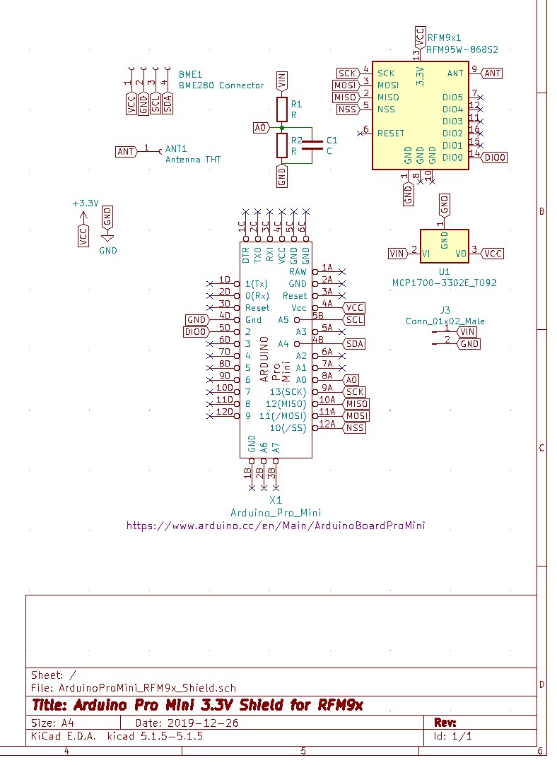 Arduino Pro Mini 3,3V PCB for RFM95/96 | OpenHardware.io - Enables Open Source Hardware Innovation