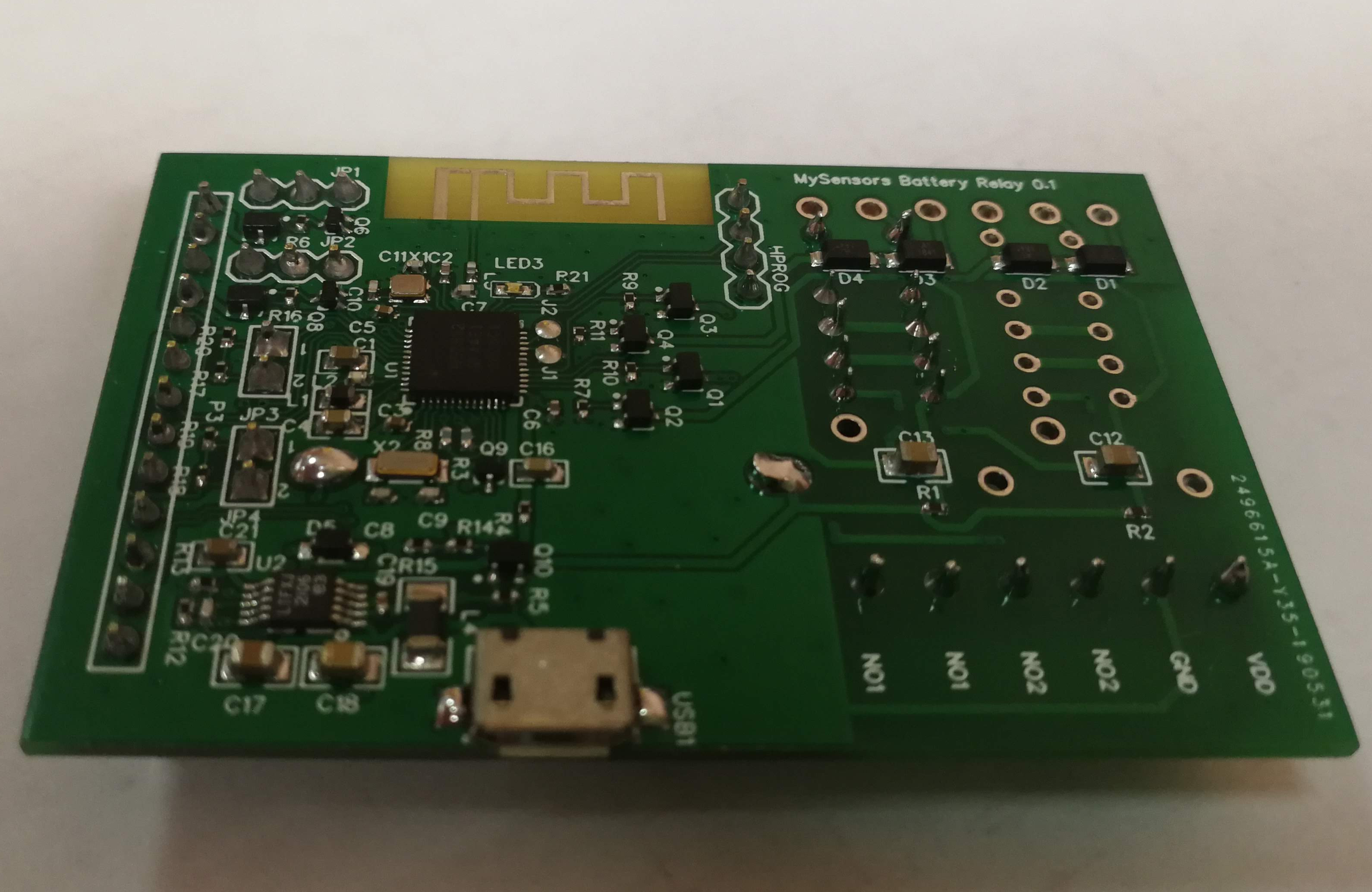 MySensors Battery Relay | OpenHardware.io - Enables Open Source Hardware Innovation