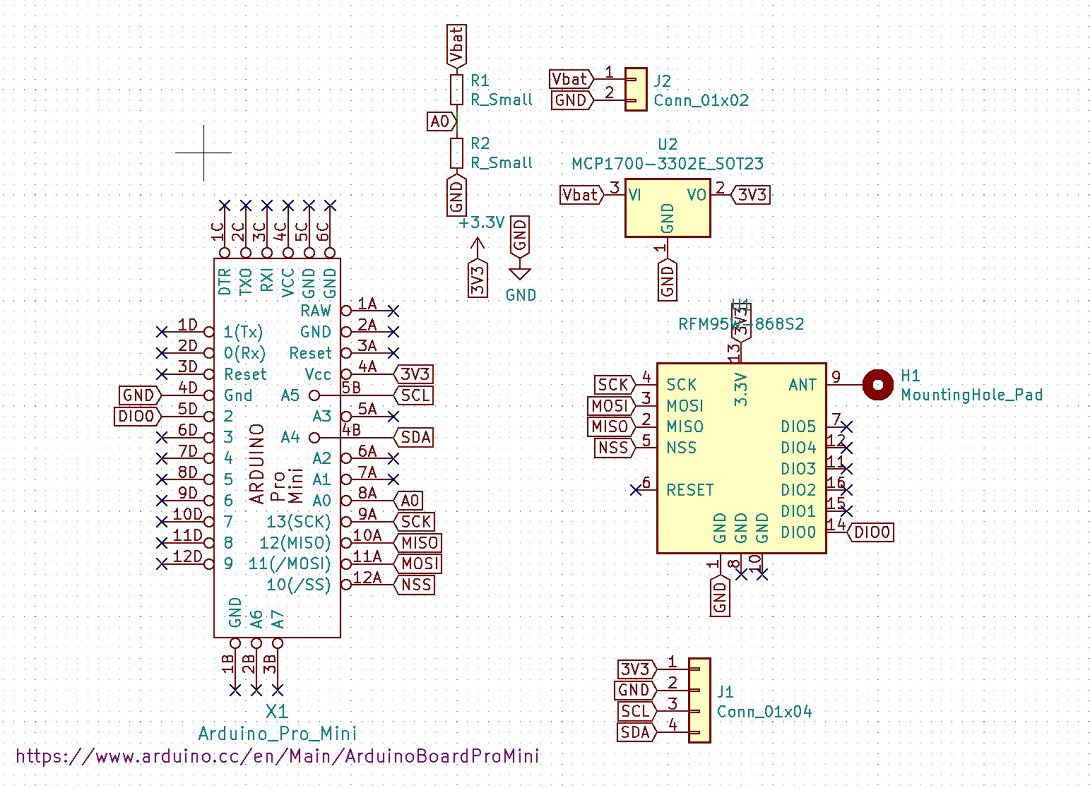 Minimal LiPo powered Arduino Pro Mini + RFM95 MySensors node | OpenHardware.io - Enables Open ...