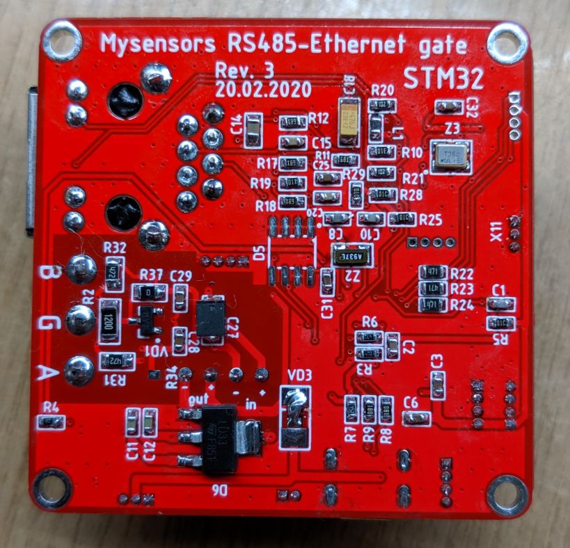 STM32 Ethernet-RS485 MySensors Gate | OpenHardware.io - Enables Open Source Hardware Innovation
