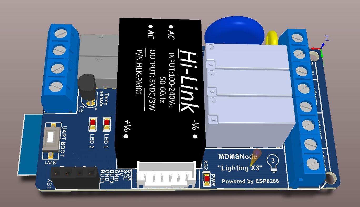MDMSNode "Lighting X3" (based on ESP8266) | OpenHardware.io - Enables Open Source Hardware ...