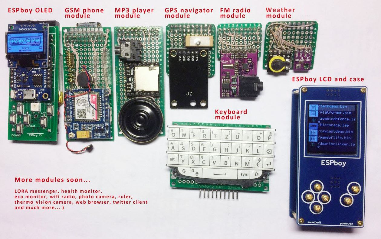 ESPboy: Games, IoT, STEM for education & fun (ESP8266 core) | OpenHardware.io - Enables Open ...