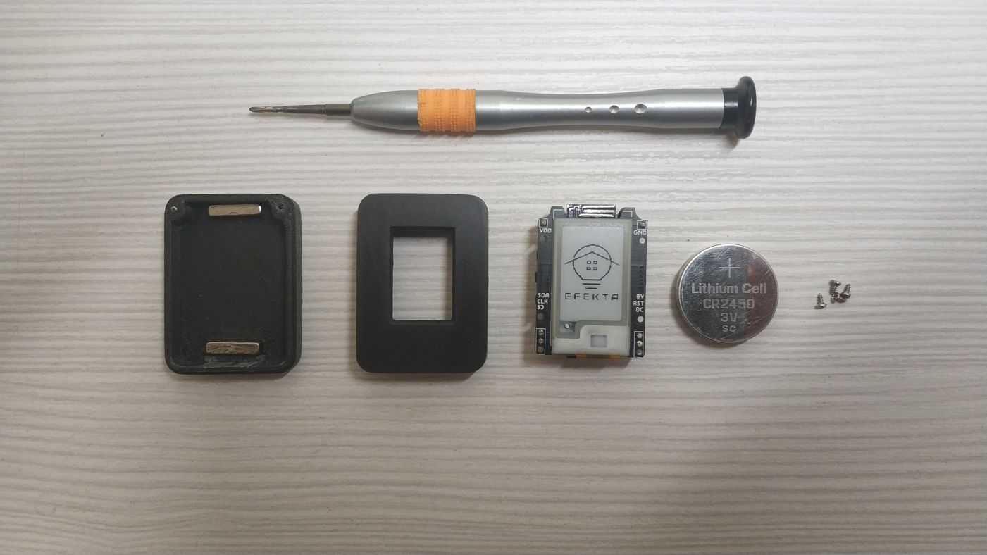 Mini temperature and humidity sensor with e-ink 1.02 Inch ...