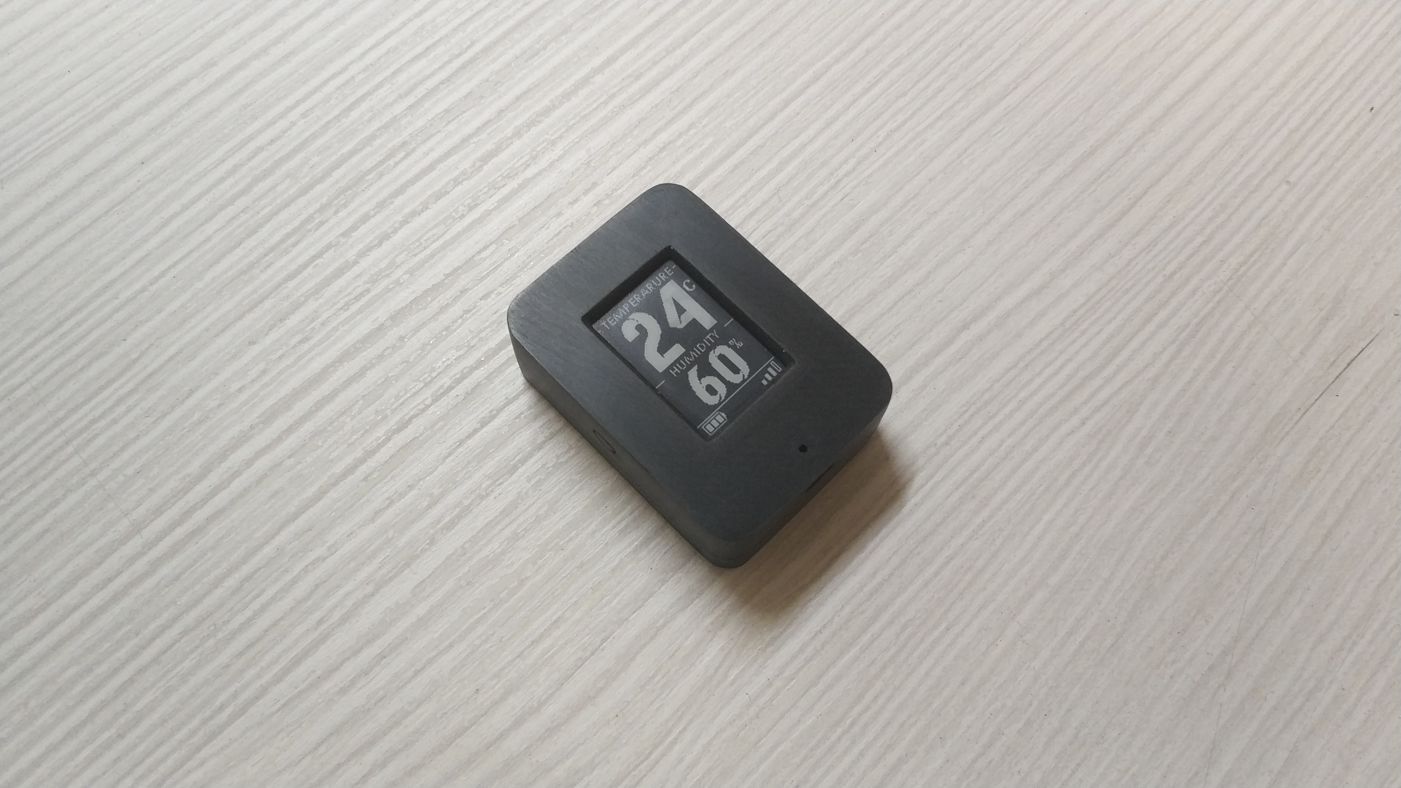 Mini temperature and humidity sensor with e-ink 1.02 Inch ...