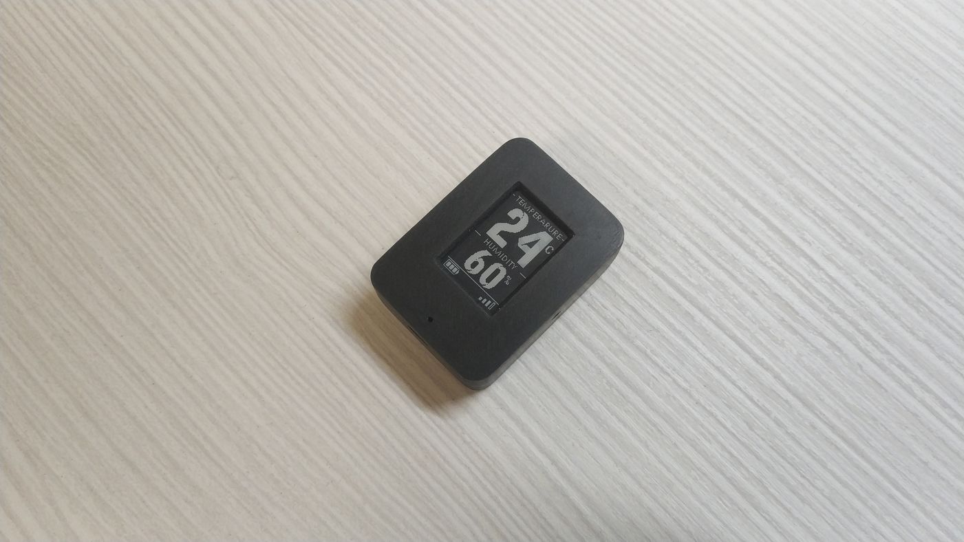 Mini temperature and humidity sensor with e-ink 1.02 Inch ...