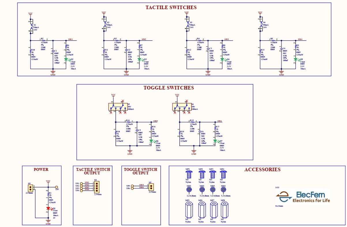 Tactile and Pushbutton Switches Module | OpenHardware.io - Enables Open ...