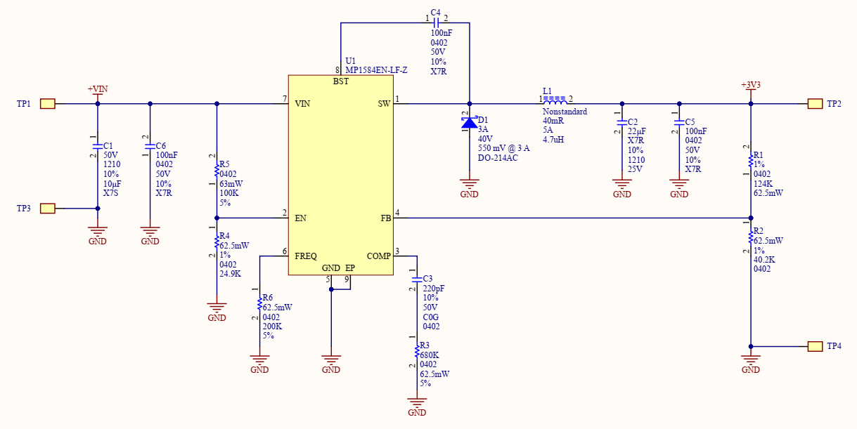 A Step-Down Switching Regulator Using MP1584 | OpenHardware.io ...