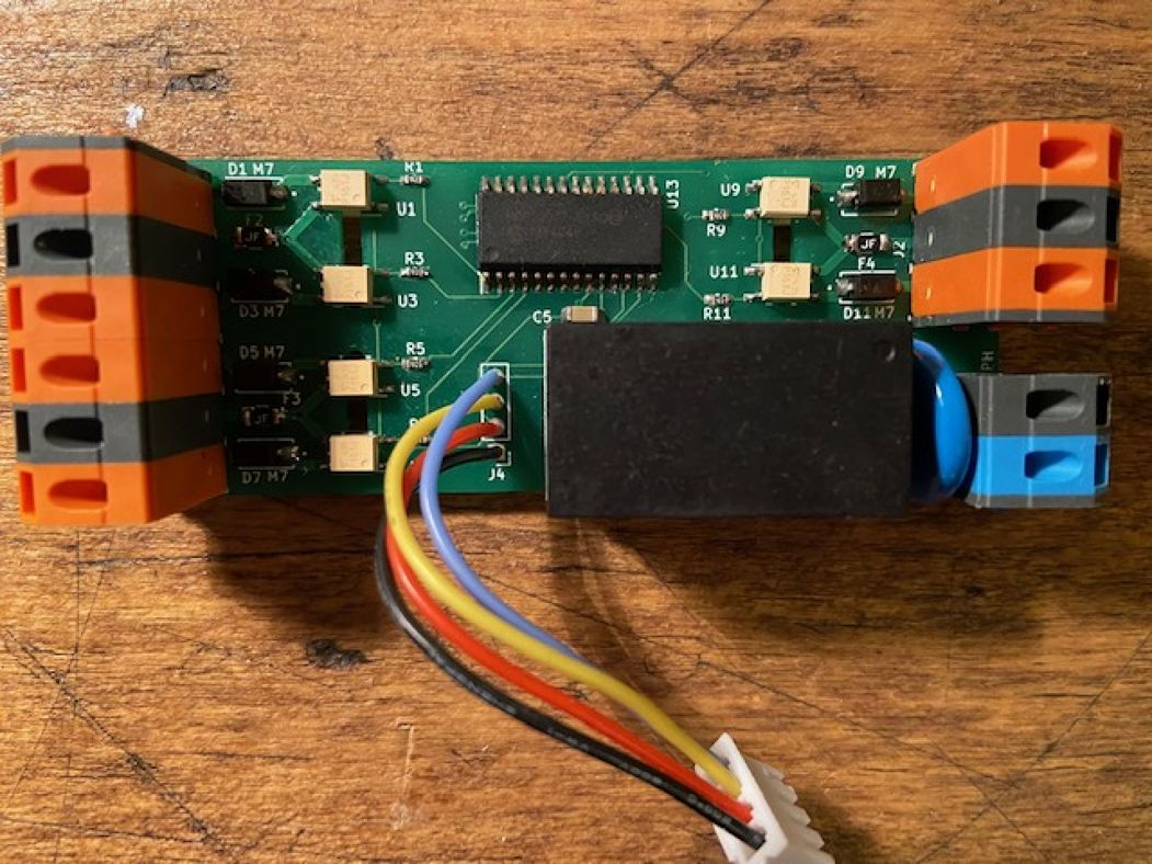 6 independant Pilot Wires in 2U din modue (6 fils pilote ...