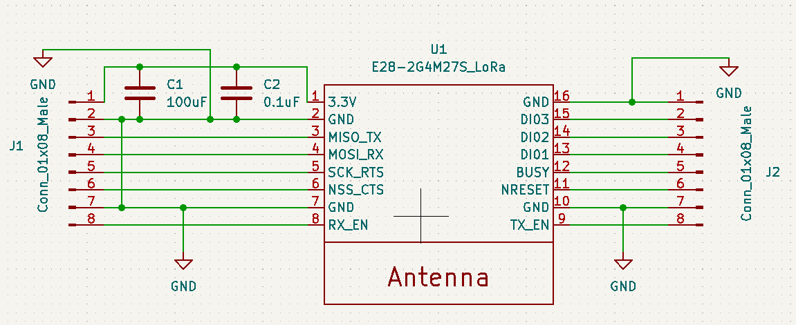 EBYTE E28-2G4M27S (SX-1280 chip) 2.4GHz LoRa Breakout Board | OpenHardware.io - Enables Open ...
