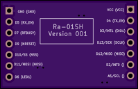 Ra-01SH 900MHz AI-Thinker LoRa adapter board | OpenHardware.io - Enables Open Source Hardware ...