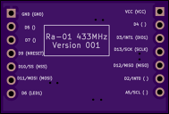 Ra-01 400Mhz LoRa AI-Thinker adapter board | OpenHardware.io - Enables Open Source Hardware ...