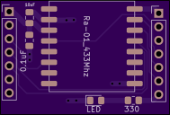 Ra-01 400Mhz LoRa AI-Thinker adapter board | OpenHardware.io - Enables Open Source Hardware ...