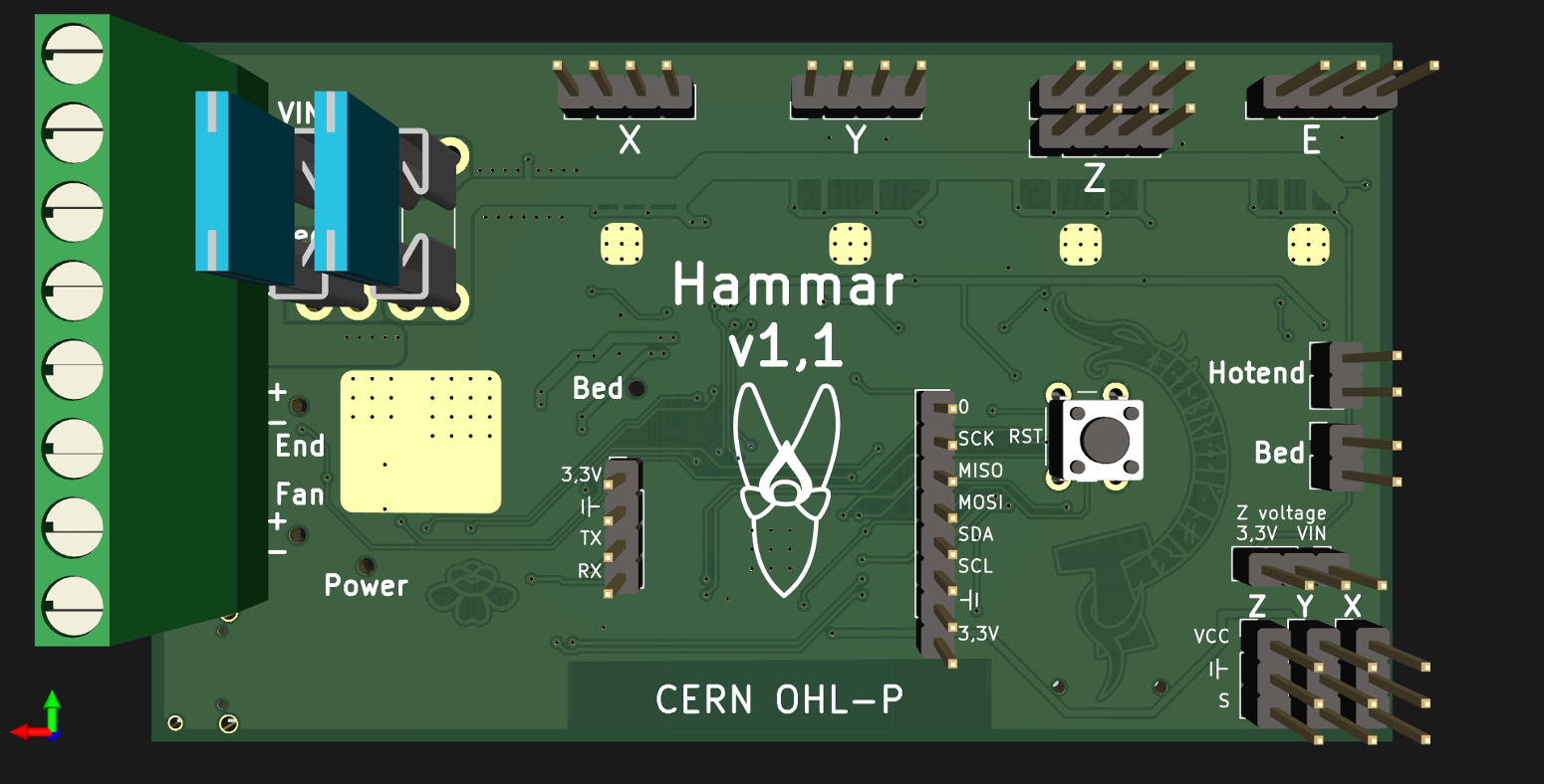 Hammar 32 bit 3D printer controller | OpenHardware.io - Enables Open Source Hardware Innovation